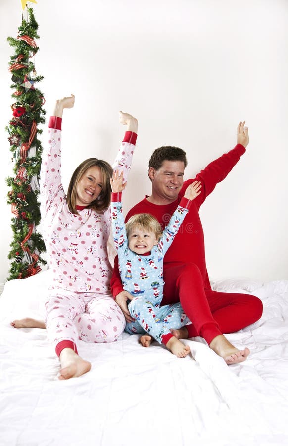 Family on Christmas stock image. Image of morning, time - 17418205
