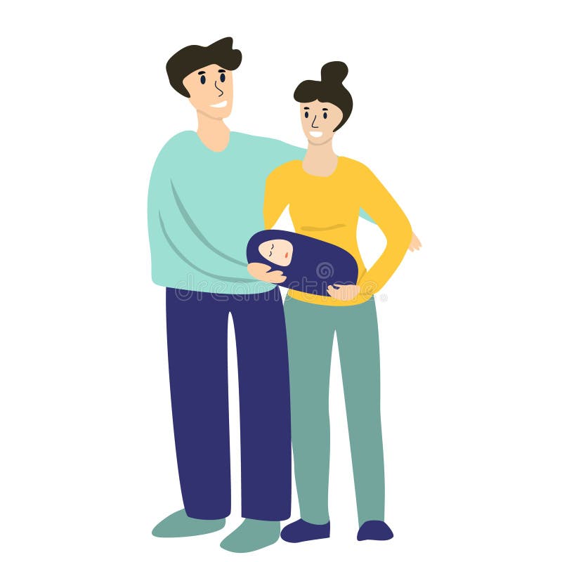 Family Concept Flat Illustraion. Vector People for Posters, Web ...
