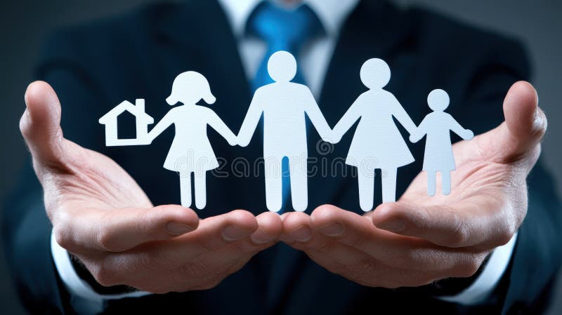 Family Concept with Paper Cutouts Representing Diverse Relationships ...