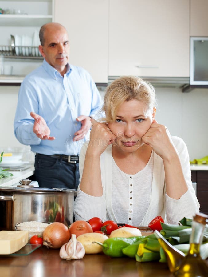 Conflict In The Kitchen stock image. Image of angry, discussion - 17797977
