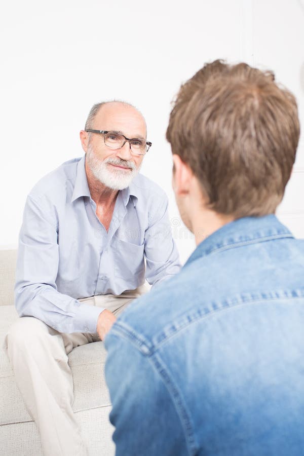 Family conversation stock image. Image of older, father - 55019945