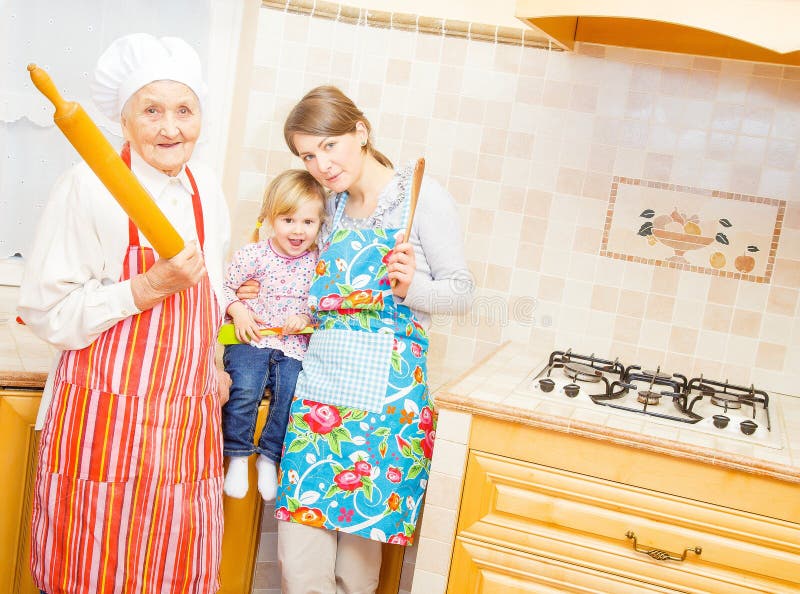 Family cooking stock image. Image of chef, cooking, kind - 55852895