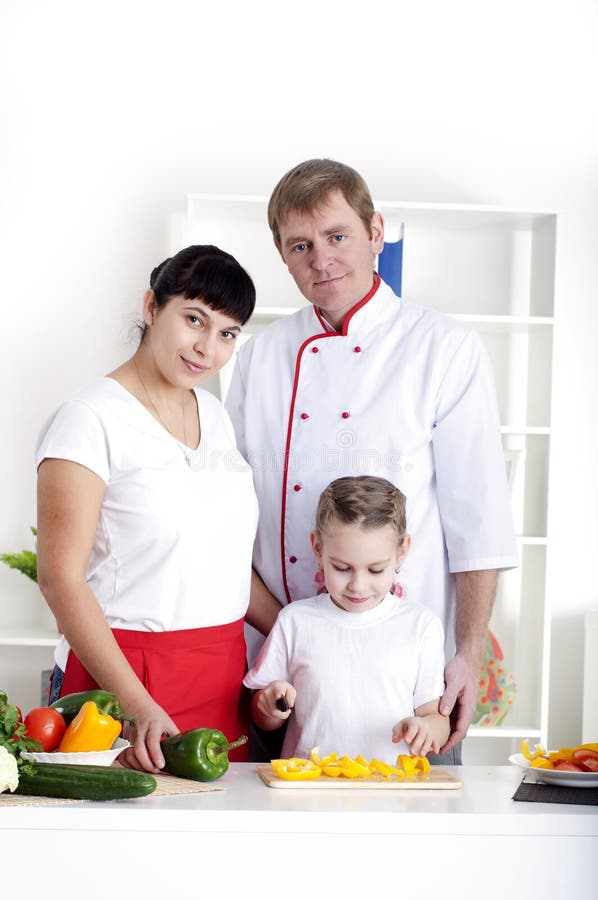 Family cooking together stock photo. Image of health - 23506594