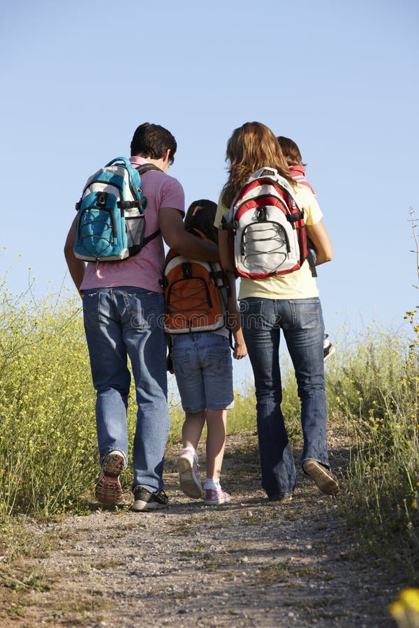 Family on country walk stock photo. Image of caucasian - 55893628
