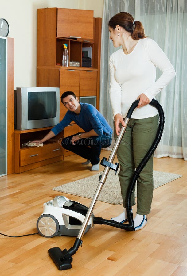 838 Family Couple Doing Housework Together Stock Photos - Free ...