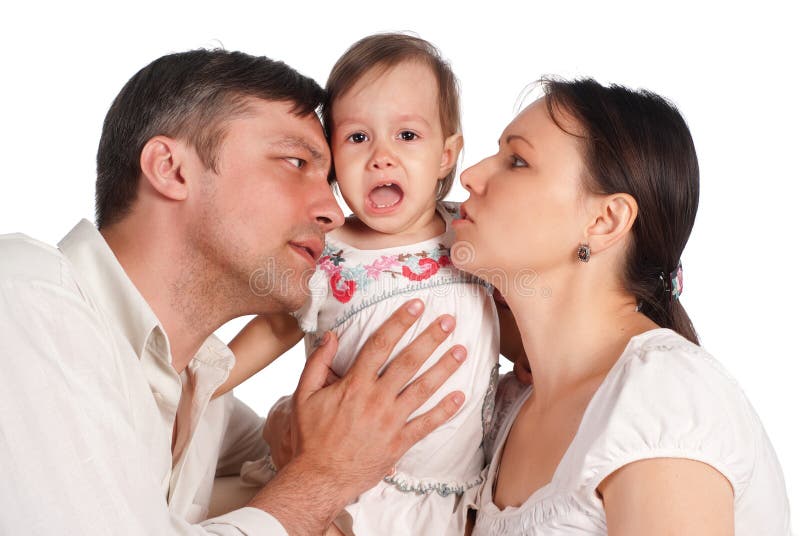 Family and crying baby stock image. Image of happiness - 20523029