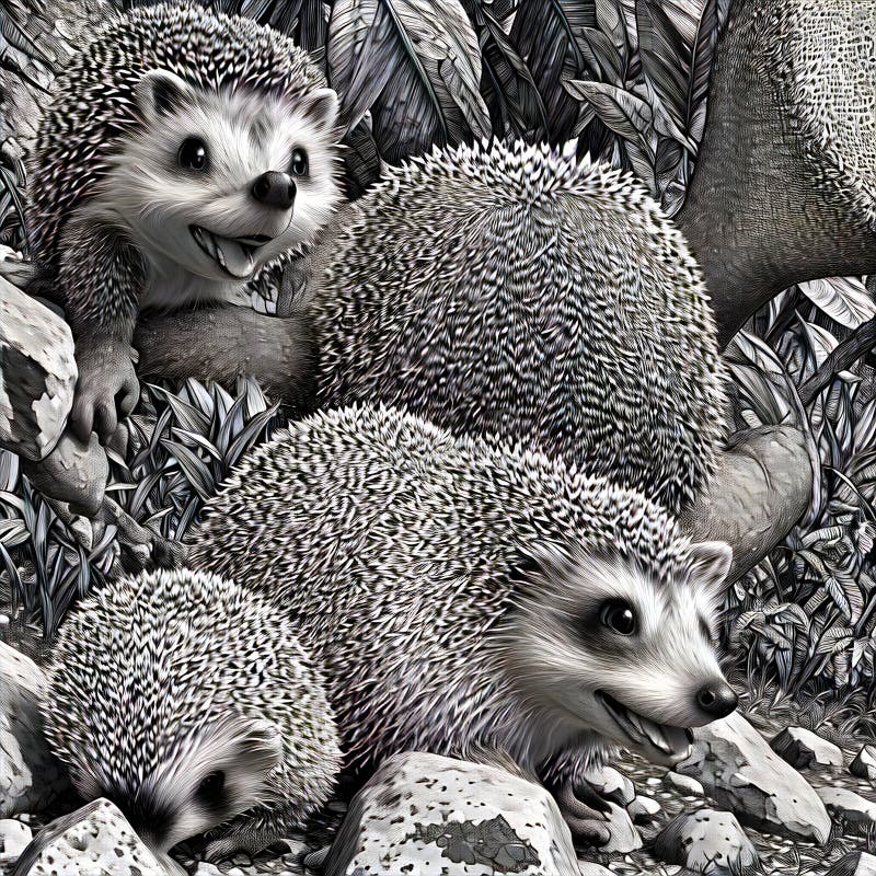 Family Hedgehogs Stock Illustrations – 196 Family Hedgehogs Stock ...