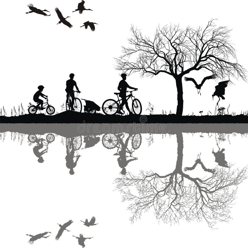Family Cycling Stock Illustrations – 4,993 Family Cycling Stock ...