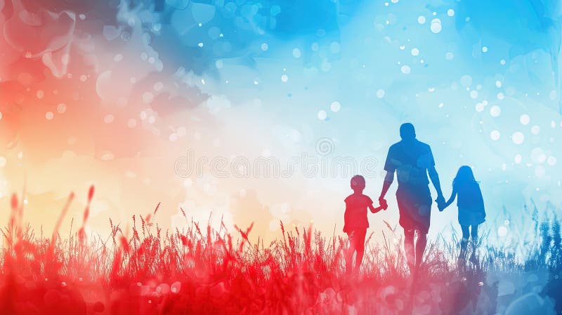 Family Day Background. Generative AI Stock Illustration - Illustration ...