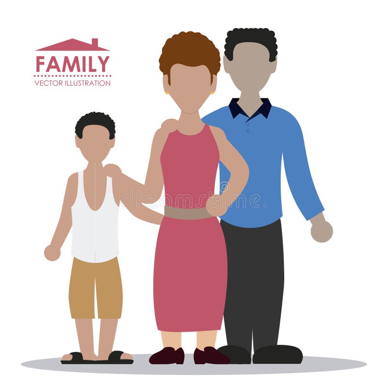 Family design stock vector. Illustration of people, design - 45432829