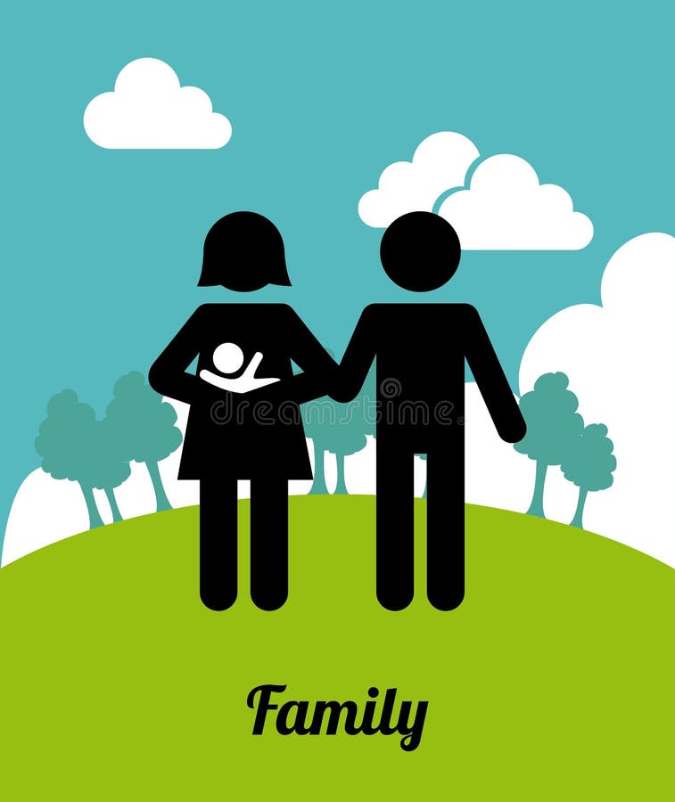 Family design stock vector. Illustration of support, vector - 43724442