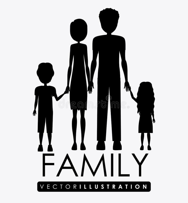 Family, Design, Vector Illustration. Stock Vector - Illustration of ...