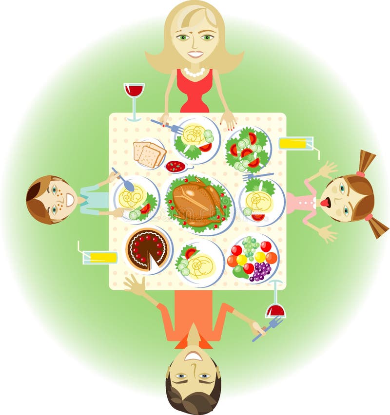 Family Dinner Stock Illustrations – 17,743 Family Dinner Stock ...