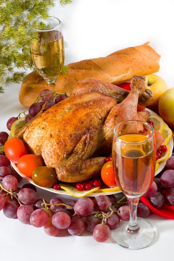 Holiday dinner stock image. Image of garnished, meal, family - 1609977