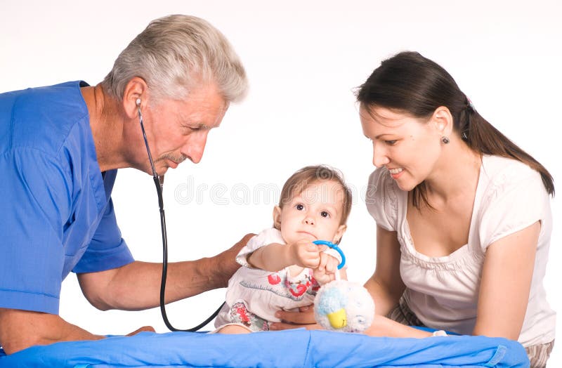 Family and doctor stock image. Image of blue, doctor - 21048163
