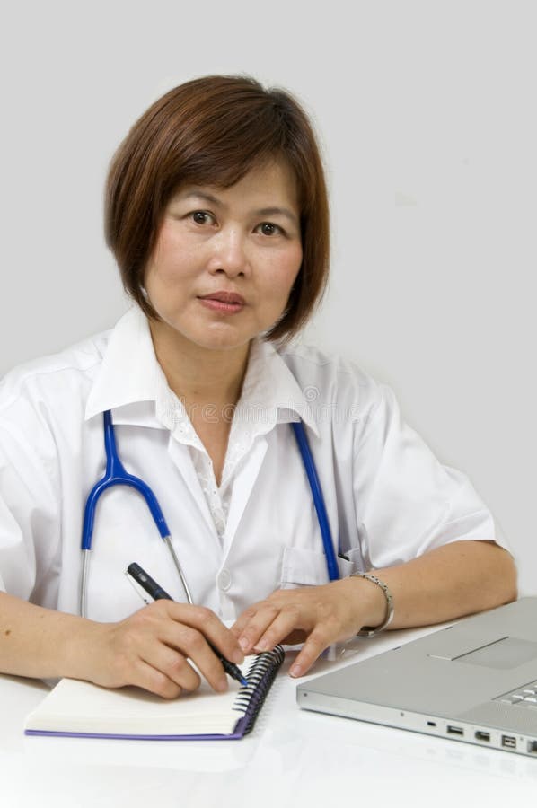 Family Doctor stock image. Image of prescription, female - 8676169