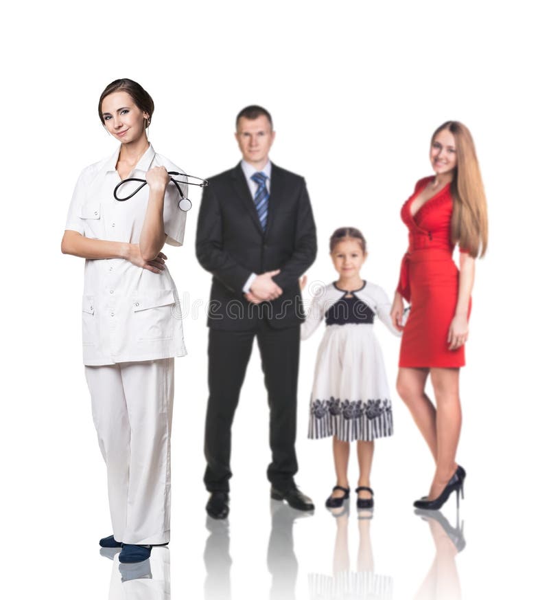 Family at the Doctor Appointment Stock Image - Image of pediatrist ...