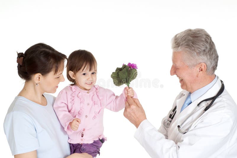 Family go to doctor stock photo. Image of care, medicine - 42682438