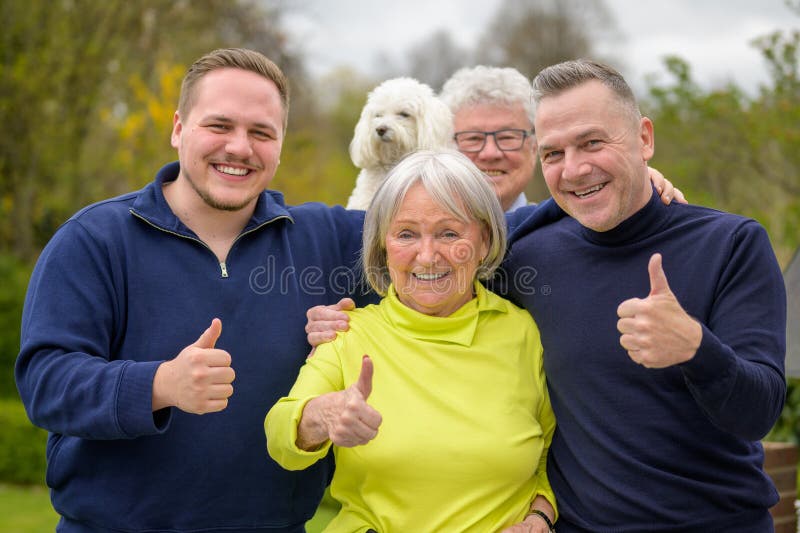Enthusiastic 82 Year Old Woman Giving A Thumbs Up Stock Image Image