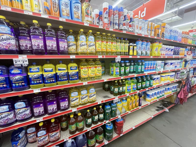 Family Dollar Retail Store Interior Cleaning Section Side View ... Family Dollar Retail Store Interior Cleaning Section Side View ...