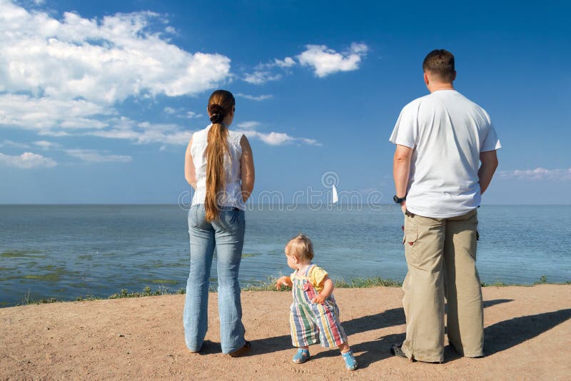 Family dreaming stock image. Image of girl, dream, baby - 2374645