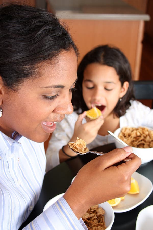 Family Eating Breakfast stock photo. Image of meal, child - 7313076
