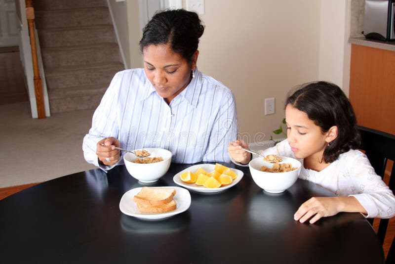 Family Eating Breakfast stock photo. Image of morning - 7313108