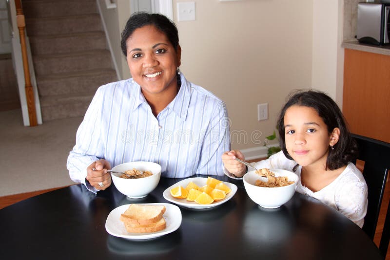 Family Eating Breakfast