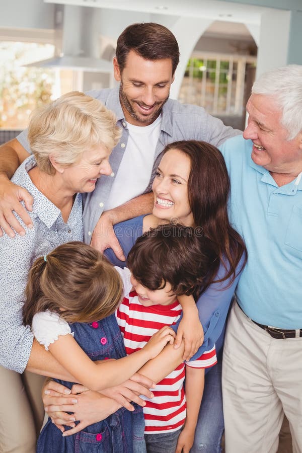 Family enjoying at home stock photo. Image of cute, female - 68211912