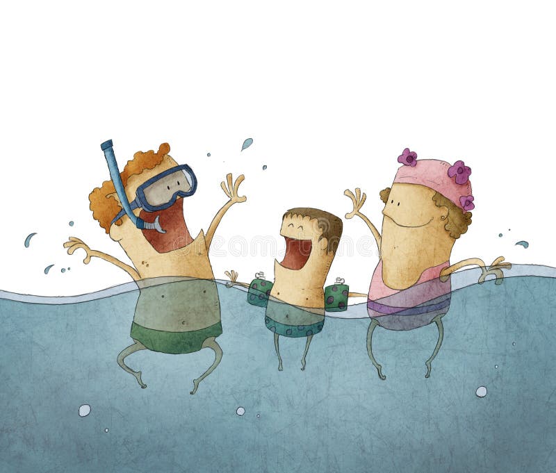 Cartoon Boy Swimming Stock Illustrations – 6,520 Cartoon Boy Swimming ...