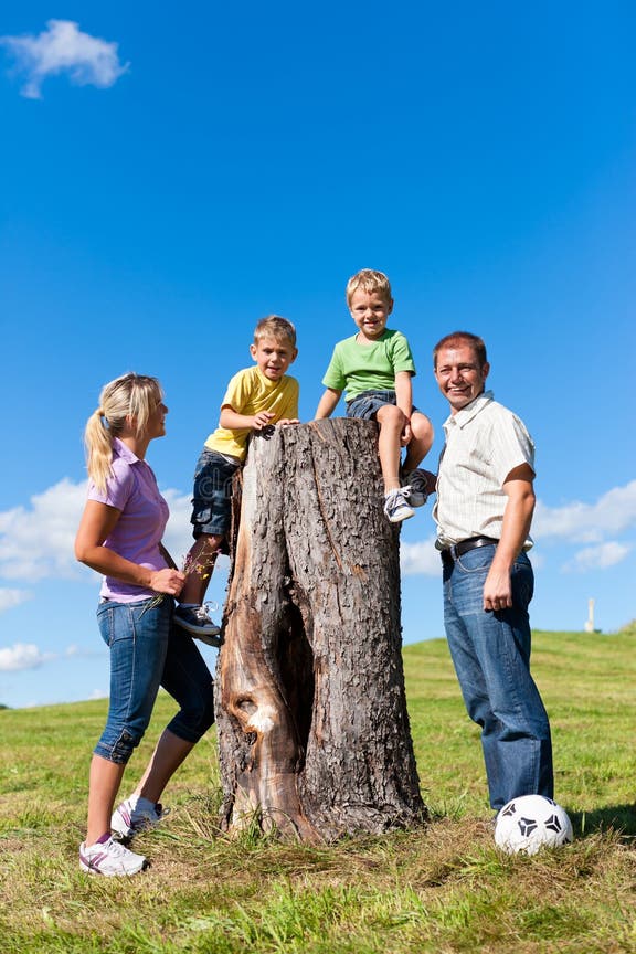 Family on Excursion in Summer Stock Image - Image of beautiful, mother ...