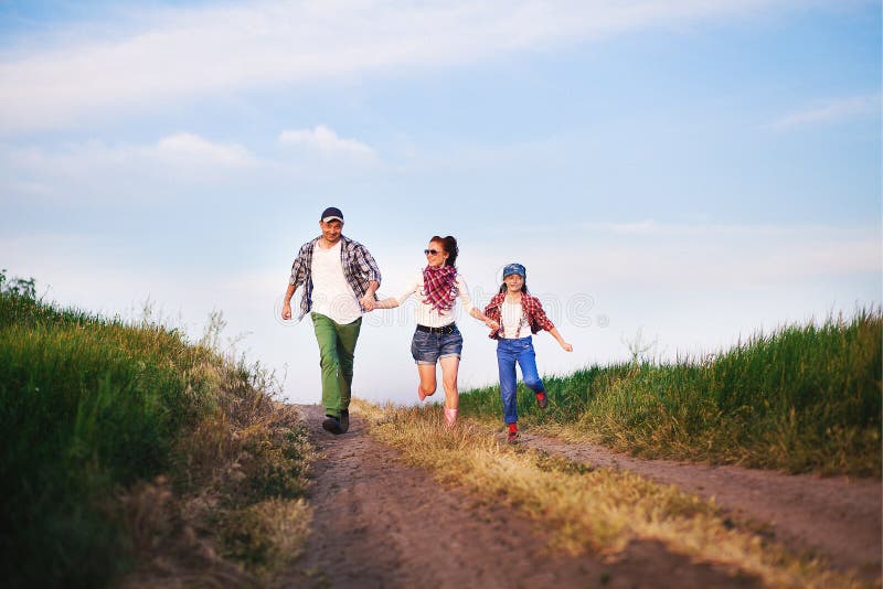 Family farm stock photo. Image of hobby, field, daddy - 65137850
