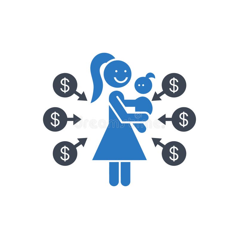 Family Financial Resources Icon Stock Vector - Illustration of symbol ...