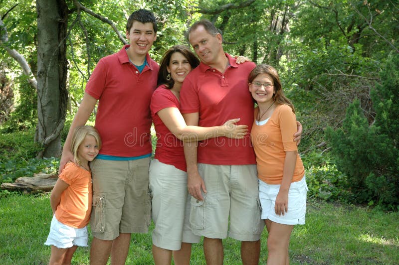 Family of five stock image. Image of girls, people, five - 2773499