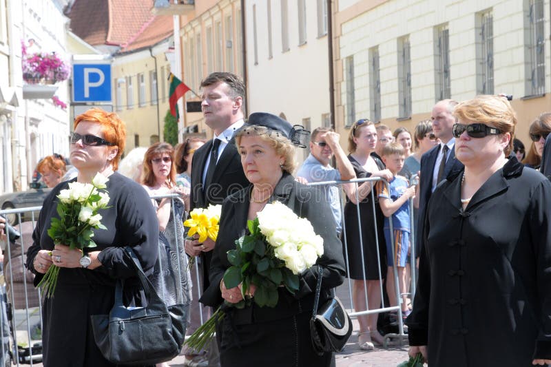 Family of the Former Lithuania S President Editorial Stock Image ...