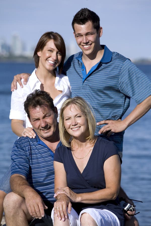 Family of four stock image. Image of enjoying, lifestyle - 2800743