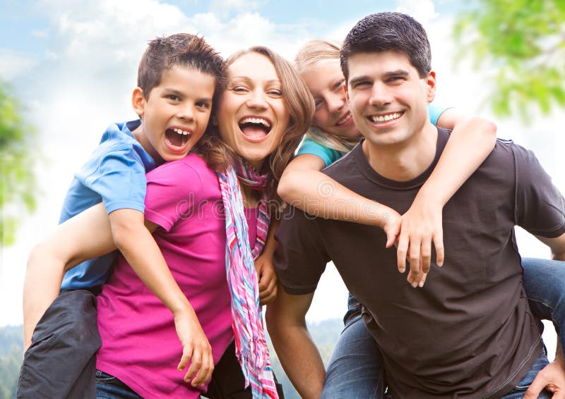Family-fun 7 stock photo. Image of carry, playful, nature - 10702164