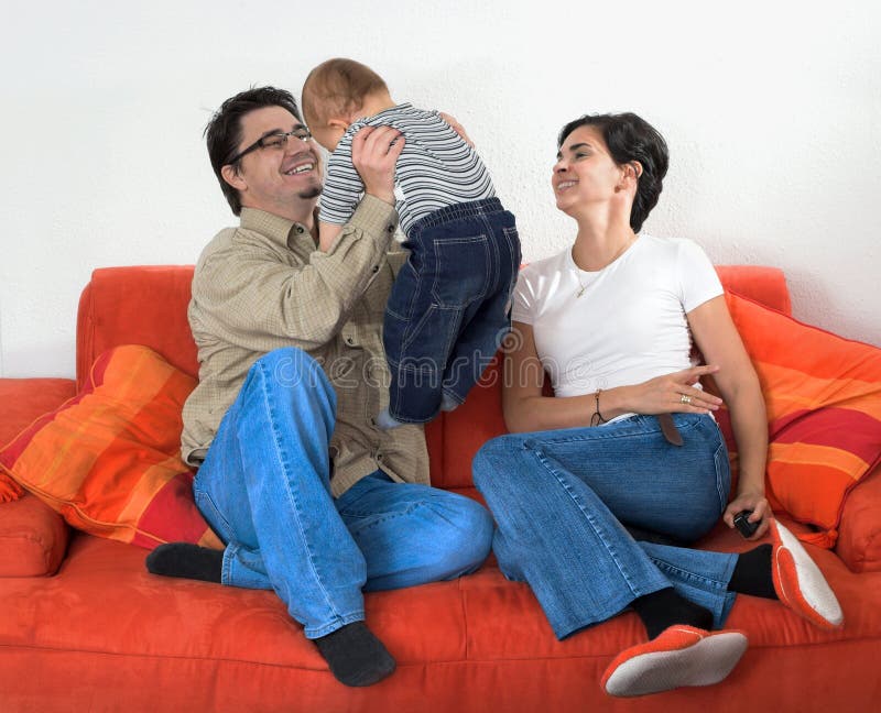 Family fun at home stock image. Image of enjoy, daughter - 13657111