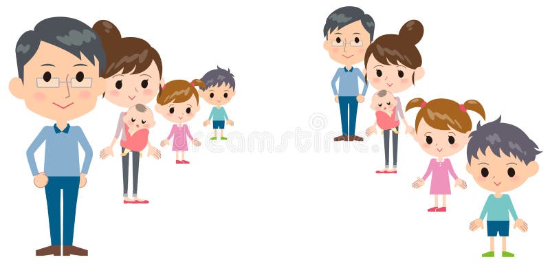 Family 2 generations depth stock vector. Illustration of bond - 97996979
