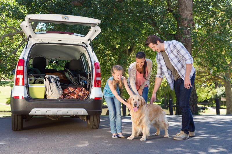 Family Getting Ready To Go on Road Trip Stock Photo - Image of mother ...