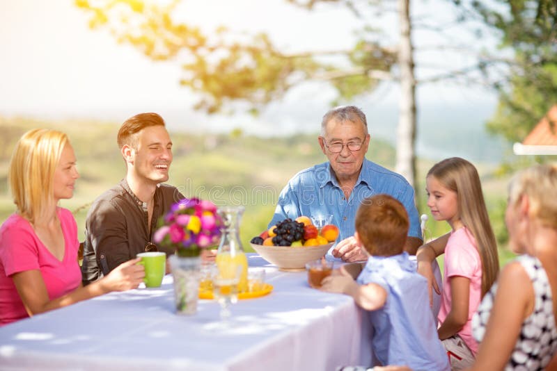 Family Group Enjoying Outdoor Stock Image - Image of family, girl: 78928355