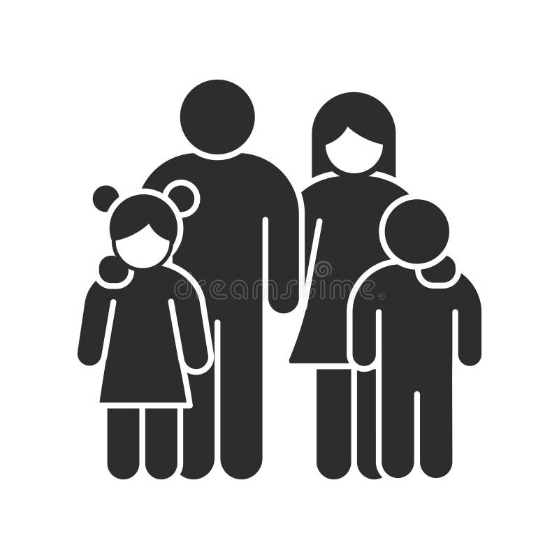 Family group icon stock vector. Illustration of family - 299007025