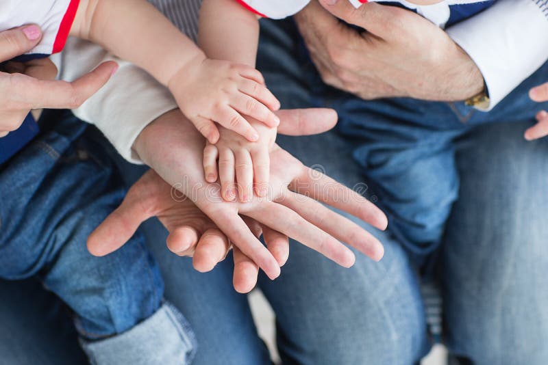Family hands closeup stock image. Image of hands, harmony - 71120785
