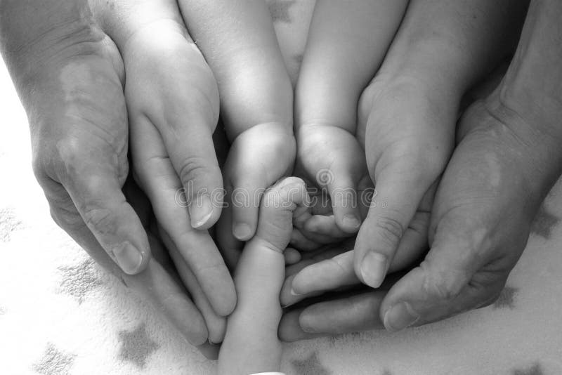 Family hands stock image. Image of together, hands, small - 68576497