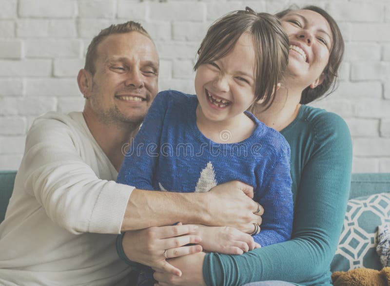 Family Happy Fun Together Concept Stock Photo - Image of living ...
