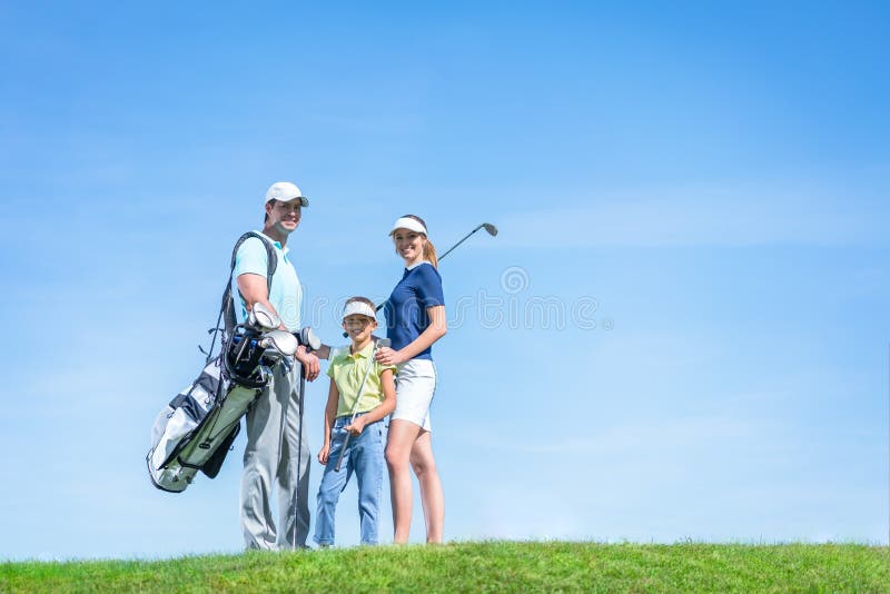 Family Golf Lesson stock image. Image of group, activity - 21791459