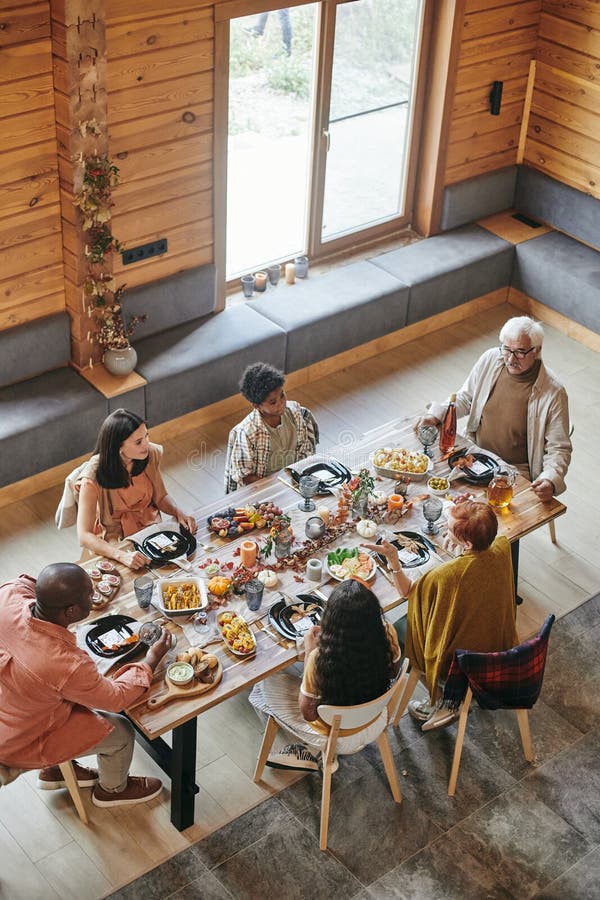 Family Having Dinner Together at Home Stock Photo - Image of dinner ...