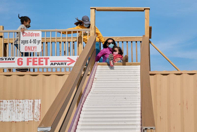 Family Having Fun at County Fair Stock Image - Image of easter, kids ...