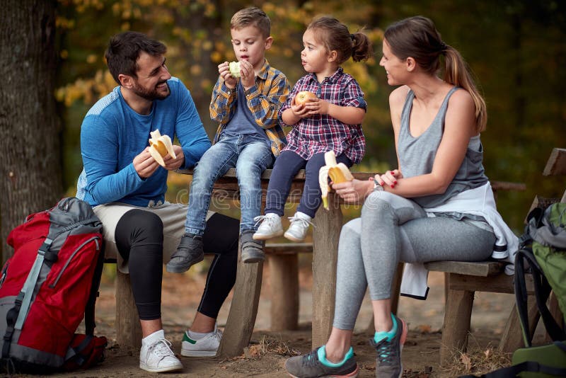 A Family Having a Snack Together Stock Photo - Image of happy, mother ...