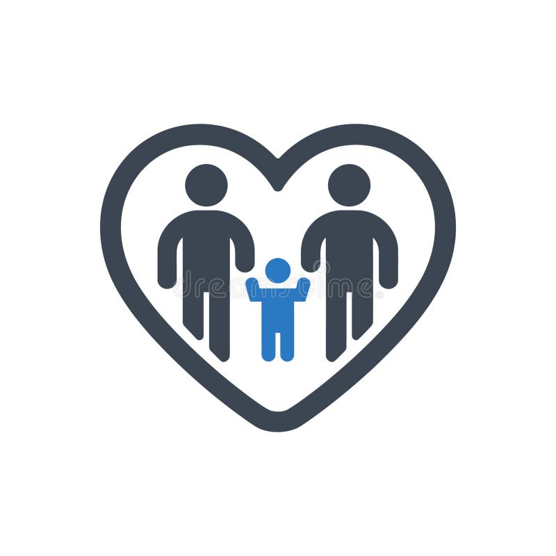 Family Heart Icon stock vector. Illustration of child - 361691155